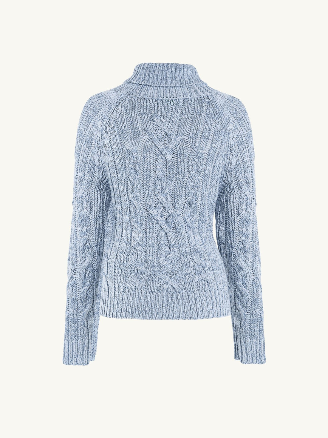 Elsa Cable Knit Sweater - Ice Blue Sequin – ASTA RESORT