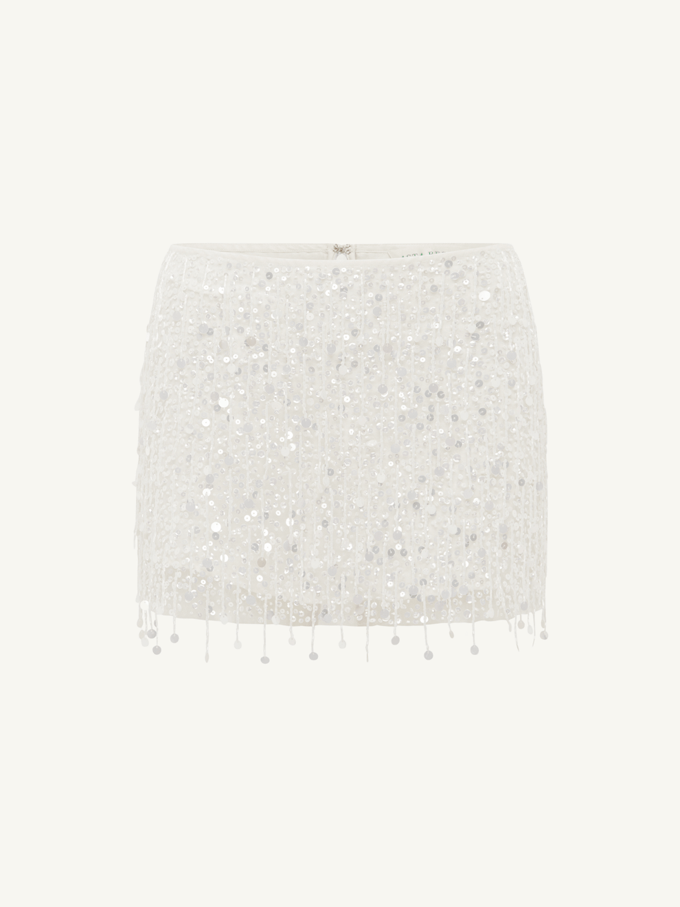 Yasmin Hand Beaded Mini Skirt - Salt – ASTA RESORT